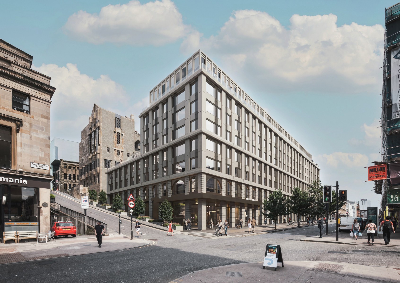 Detailed plans lodged for Sauchiehall Street student accommodation | Scottish Housing News